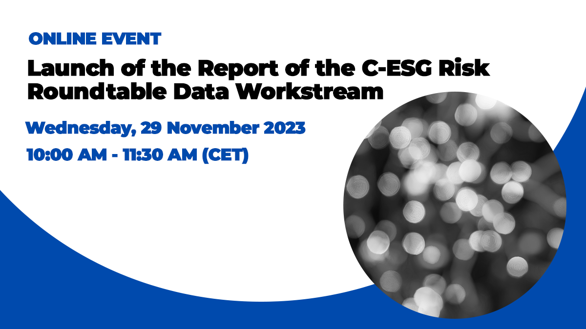 Report of the C-ESG Risk Roundtable Data Workstream - EBF