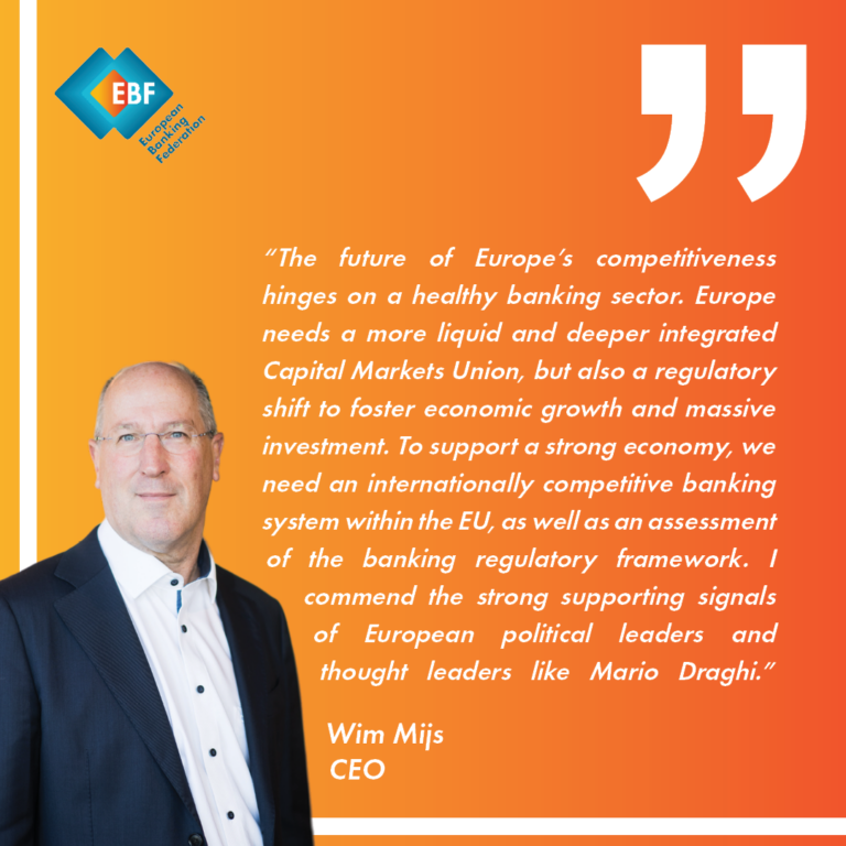 Banking sector integral to EU’s competitiveness plan - EBF