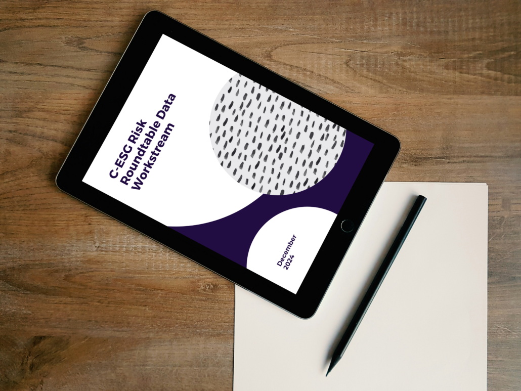 Report of the C-ESG Risk Roundtable Data Workstream - EBF